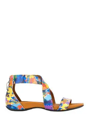 EMBASSY LONDON USA Neutrals Isabella Summer Colors Designer Sandals - Blue