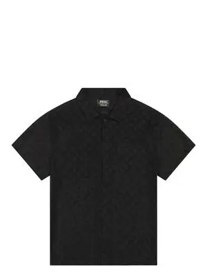 WESC Mesh Camper Shirt - Black