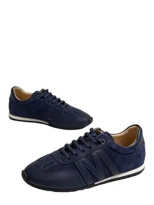 BY VIRGO Noir Handcrafted Leather Sneaker - Blue