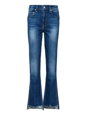 NOEND Farrah Kick Flare Jeans In Cincinnati - Blue