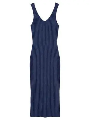 TANTRA SPAIN SL Strap Knit Dress Navy - Blue