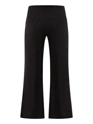 KNOWN SUPPLY Wide Leg Ribbed Pants Waldo - Black