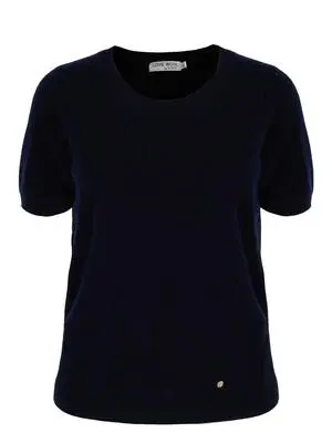 TIRILLM Alina" Cashmere T-shirt Navy - Blue