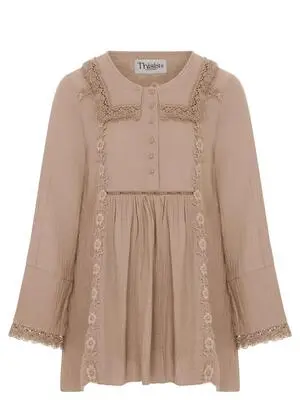 THISISU COLLECTION Neutrals Milan Mini Dress Paper Bag - Beige