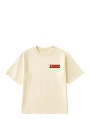 Éclectique Date Night Cream Graphic T-shirt - Yellow