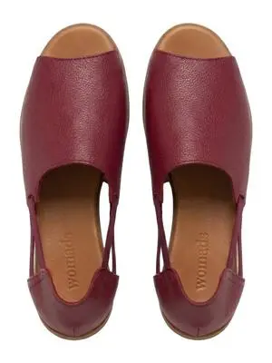WOMADS Burgundy Vintage Peep Toes