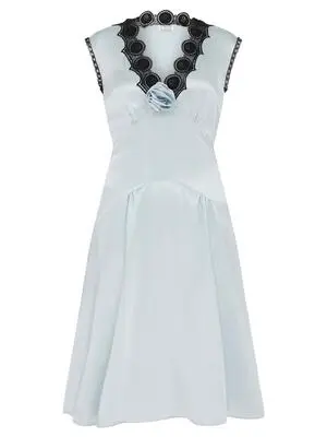 LISA THE LABEL Le Jardin Pansy Tea Dress - Blue
