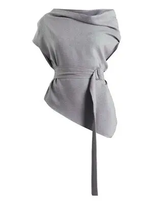 MEEM LABEL Theo Light Asymmetric Top - Grey