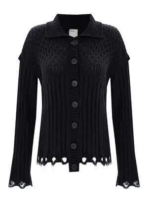 PCFG Soft Knit Cardigan Jet - Black