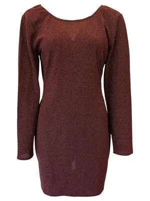 ANY OLD IRON Oxblood Cure Shimmer Dress - Red