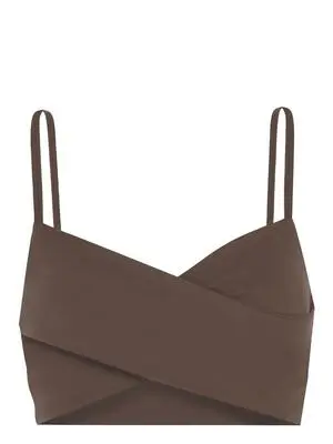 YORSTRULY Cross Over Shorts Bralette Rusty - Green