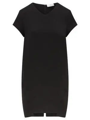AUGURI Silk Dress - Black