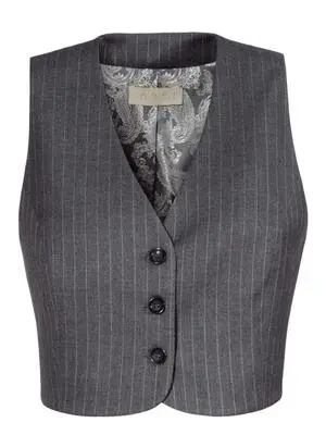 AGGI BY HALEWSKI Sienna Downtown Vest - Grey
