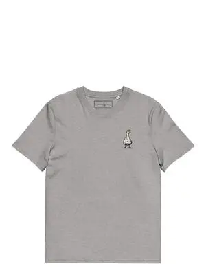 ANCHOR & CREW Organic Cotton Embroidered Duck T-shirt - Grey