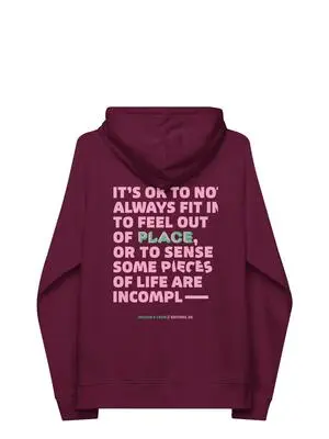 ANCHOR & CREW Burgundy Organic Cotton Hoodie - Red