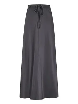 THE SUMMER EDIT Ella Silk Skirt - Black