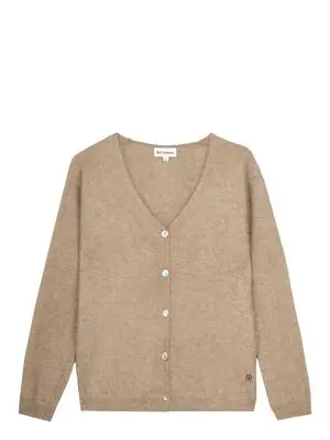 BEL CASHMERE Amy Cashmere Cardigan Beie Brown