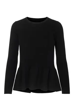 TIRILLM Mie Feminine Merino Wool Pullover Navy - Blue