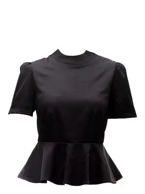 MAISON BOGOMIL Peplum Blouse - Black
