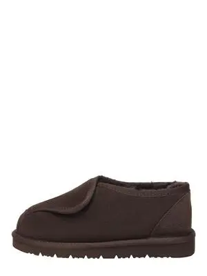 EVERAU AUSTRALIA Mossy Adjustable Slippers In Chocolate - Brown