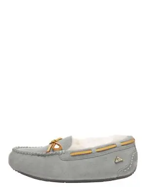 EVERAU AUSTRALIA Crested Leather Loafers In Goat - Grey