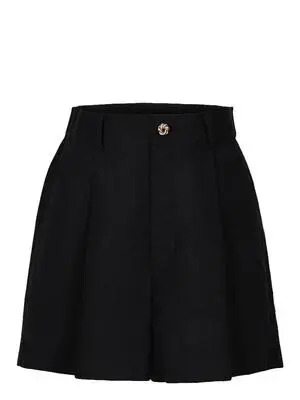 ANSE VICTORIN Mia Linen Shorts - Black