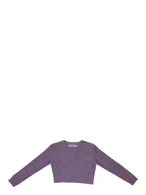 BRADFORD ROW Aliki Cropped Long Sleeve & Purple - Pink