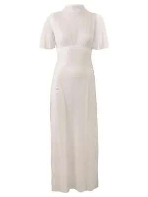 AMY LYNN Grey / Silver Azeala Embellished Maxi Dress - Grey/silver
