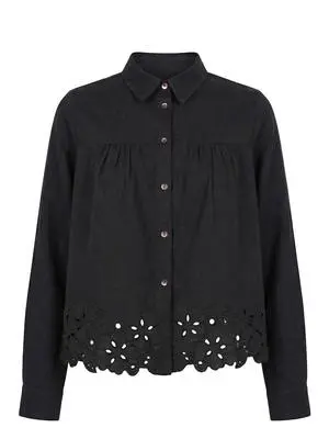 NOOKI DESIGN Koren Embroidered Blouse - Black
