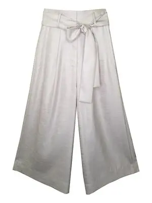 EMMA WALLACE Nala Cropped Trouser - Silver