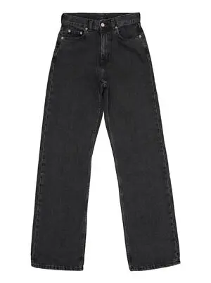 DR. DENIM Echo High Straight Retro - Black