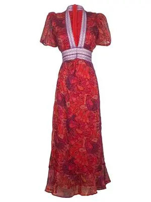 JENNAFER GRACE Gigi Maxi Dress - Orange/pink