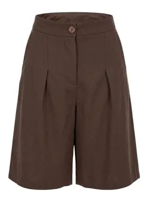 MONLICIA Vera Tencel Bermuda Short - Brown