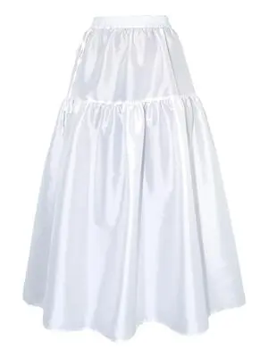 KAROLINA OZOLINSIUTE Lilly Taffeta Maxi Skirt - White