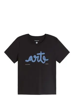THINKING MU T-shirt Art Ida - Black