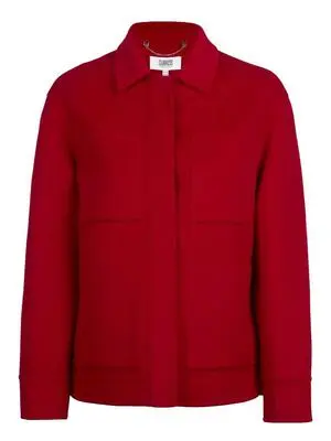 GUARDS LONDON Joanna Wool Cashmere Short Jacket - Red
