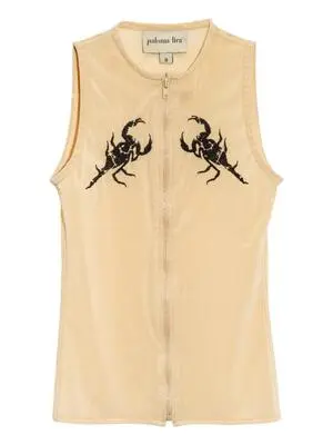 PALOMA LIRA Neutrals Scorpious Top - Brown