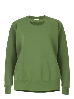SALANIDA Rotondo 100% Merino Jumper Olive - Green