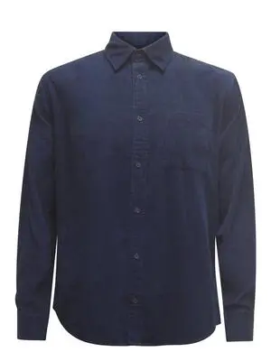 VUSTRA Habor Coastal Corduroy Button-down Shirt - Blue