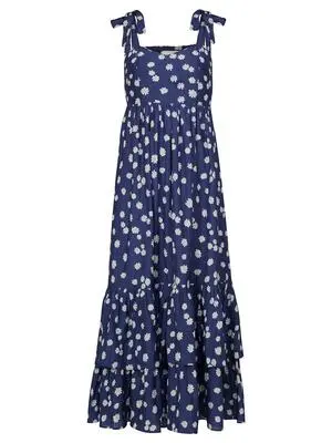 EM & SHI Daisy Tiered Dress - Blue