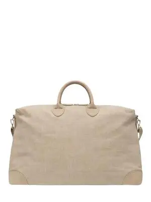 MY STYLE BAGS Neutrals Duffel Bag X Sesia & Co. In Cappuccino - Black