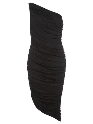ROSES ARE RED Roses Are Red Jena Asymmetrical One-Shoulder Dress Black