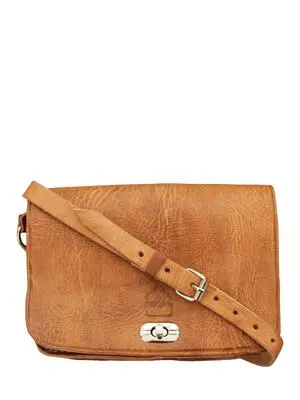 BERBER LEATHER Neutrals / The Kenitra Cross-body Bag In Tan - Brown
