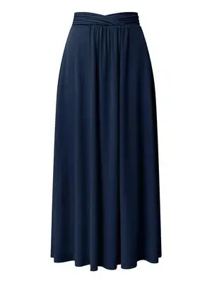 JAMES LAKELAND Navy Jersey Midi Skirt - Blue