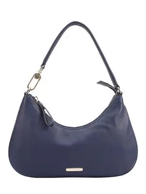 PAUL COSTELLOE Tirana Leather Shoulder Bag Iris - Blue