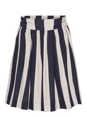 GROBUND Svala Skirt The One With Stripes - Blue