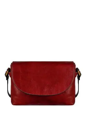 TIME RESISTANCE Sophie Leather Cross Body Bag - Red