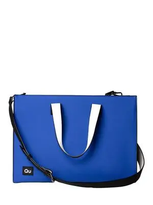 QU Matte Tote Bag - Blue