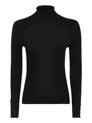 GUINEA Bella Roll Neck Sweater - Black