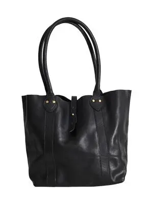 VIDA VIDA Soft Luxury Leather Tote Bag - Black